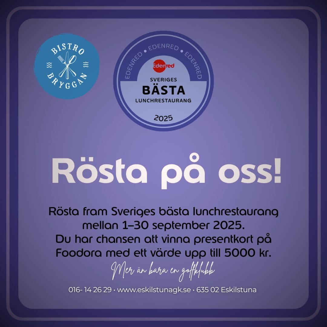 Rösta på vår restaurang - Eskilstuna GK